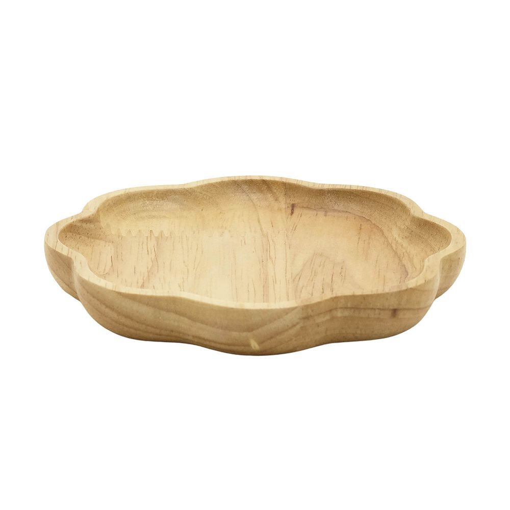 Everyday Decor Ruffled Wood Tray Table Decor