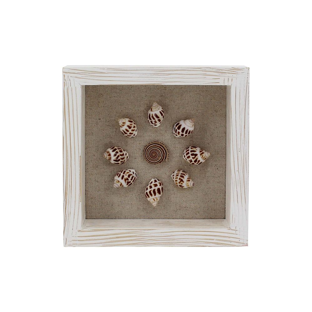 Everyday Decor Framed Seashell Tabletop Art