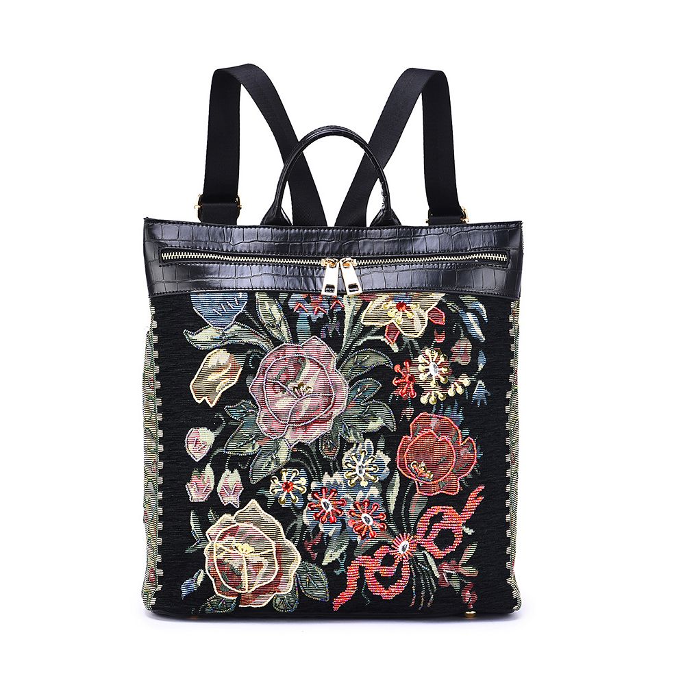 Mellow World Flower Shop Beaded Backpack