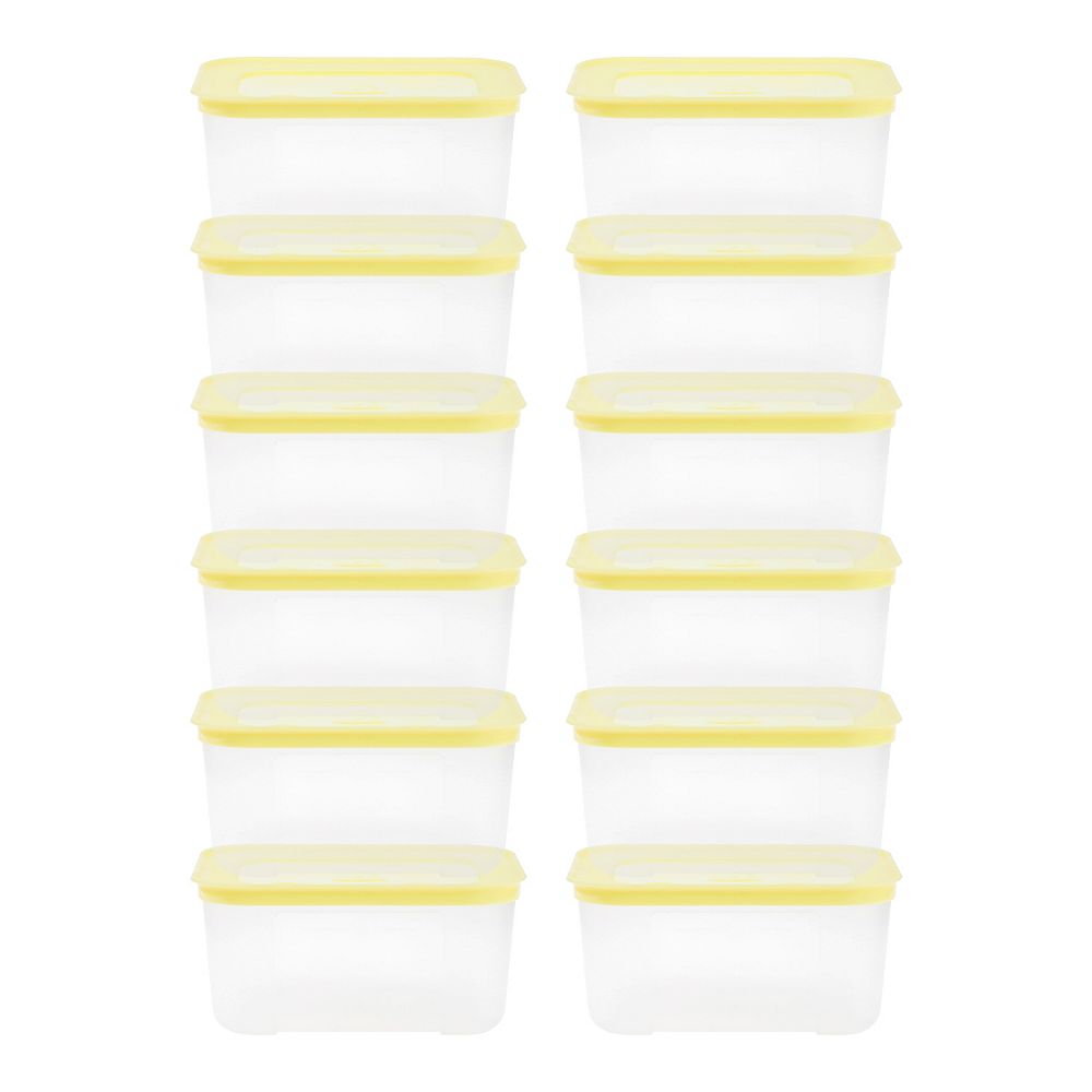 12 Pack Food Storage Containers with Lids, Plastic Meal Prep Food Containers, Reusable Lunch Box