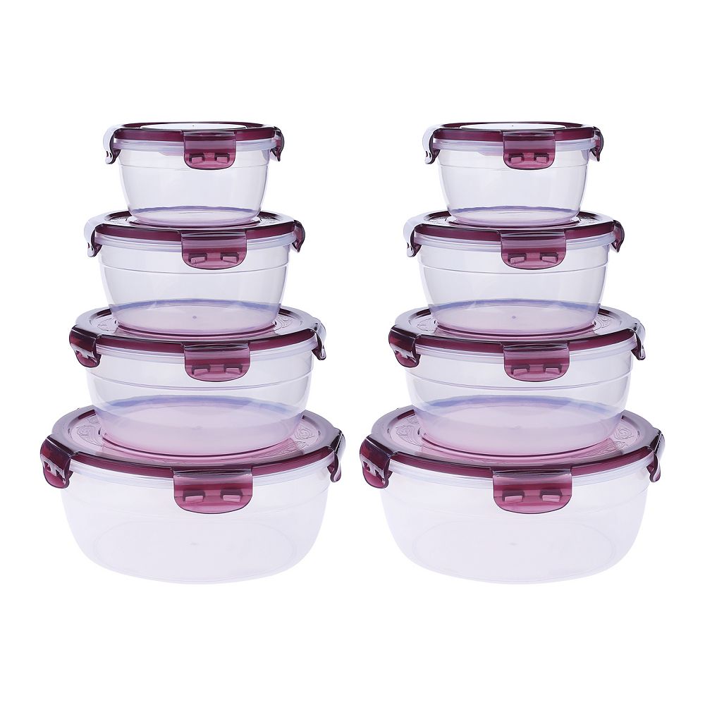 8 Pack Food Storage Containers w Lids, Meal Prep Food Containers ...