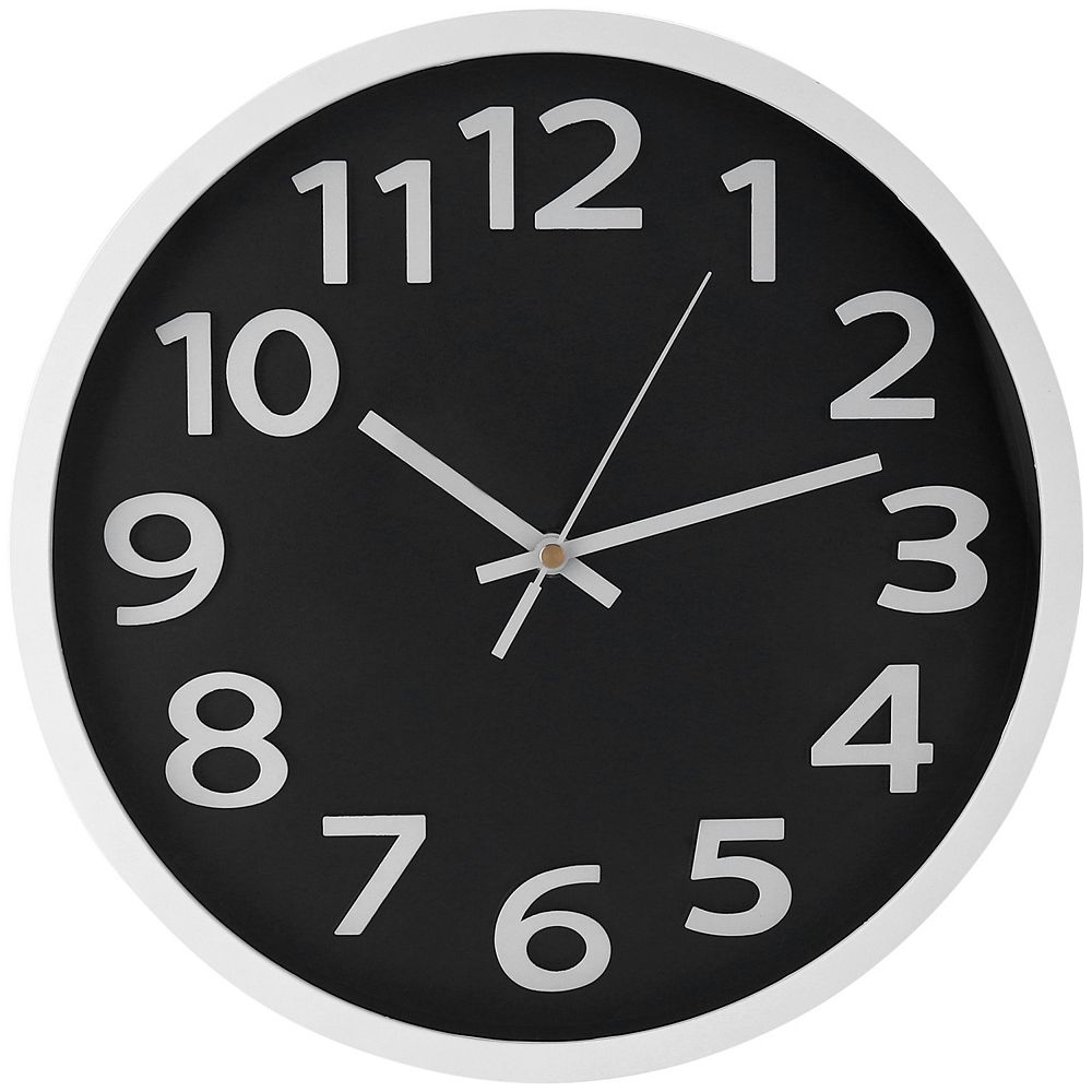 Wall Clock, Silent Non-Ticking Modern Clocks Battery Operated Classic ...
