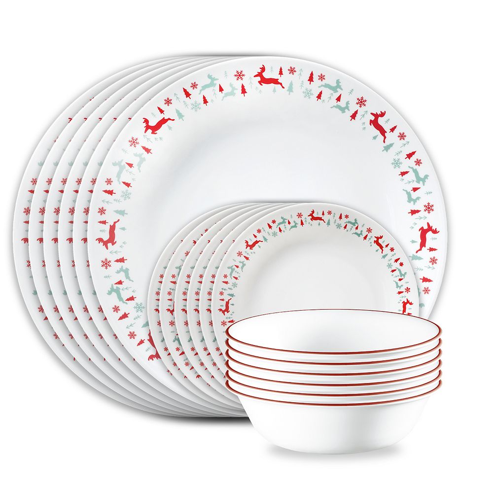 Corelle Be Merry 18-pc. Dinnerware Set