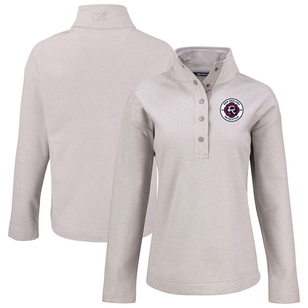 Women's Cutter & Buck Gray New England Revolution Hunts Point Eco ...