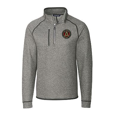 Men's Cutter & Buck Heather Gray Atlanta United FC Mainsail Sweater ...