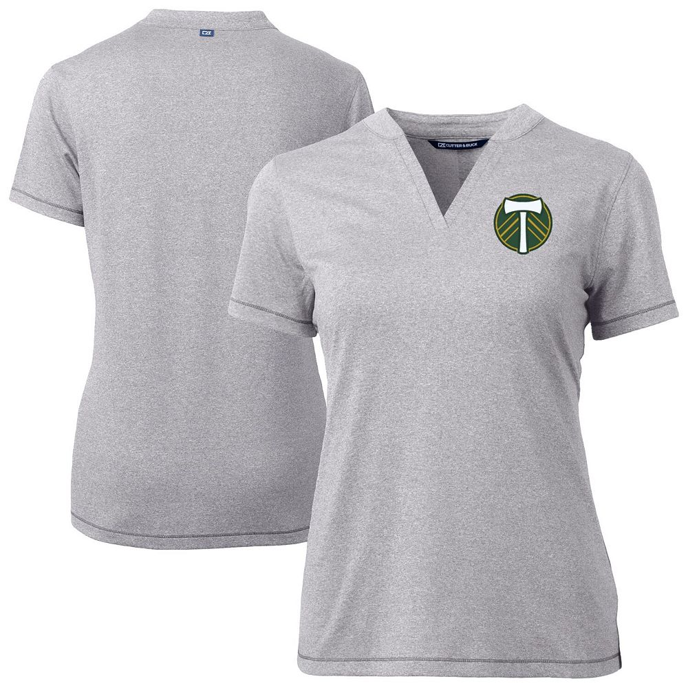 Women's Cutter & Buck Heather Gray Portland Timbers Forge Heather ...