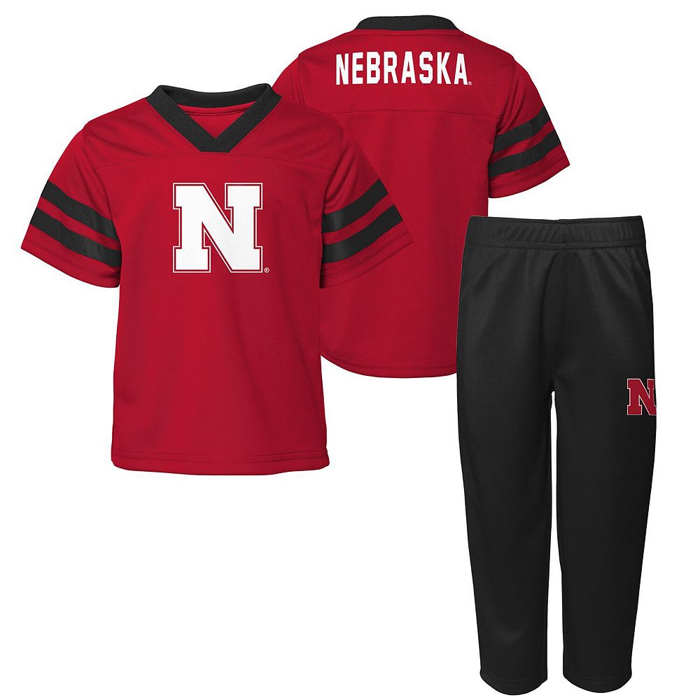 Infant Outerstuff Scarlet Nebraska Huskers Team Logo Red Zone Top and ...