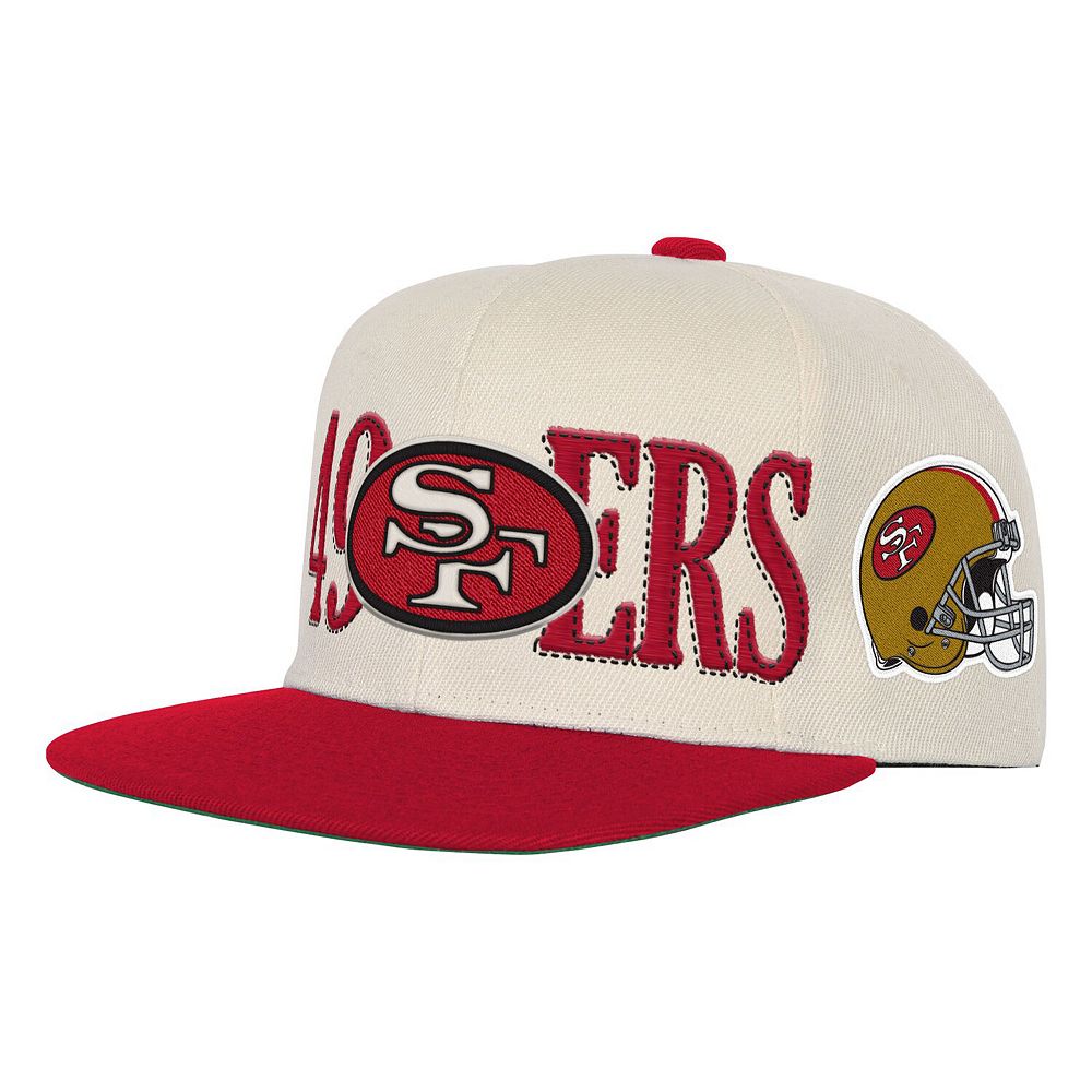 Youth Mitchell & Ness Cream/Scarlet San Francisco 49ers Across the ...