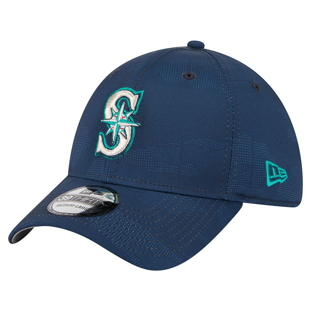 Men's New Era Navy Seattle Mariners Tonal Camo 39THIRTY Flex Hat