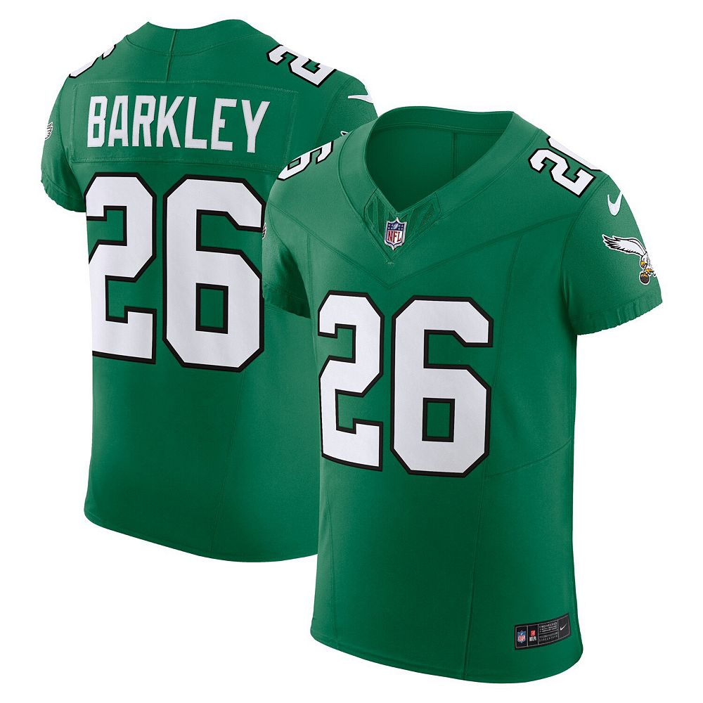 Men's Nike Saquon Barkley Kelly Green Philadelphia Eagles Alternate ...