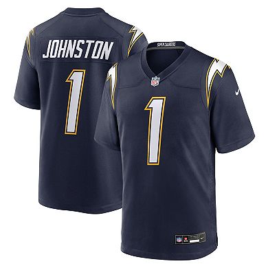 Men's Nike Quentin Johnston Navy Los Angeles Chargers Alternate Super ...