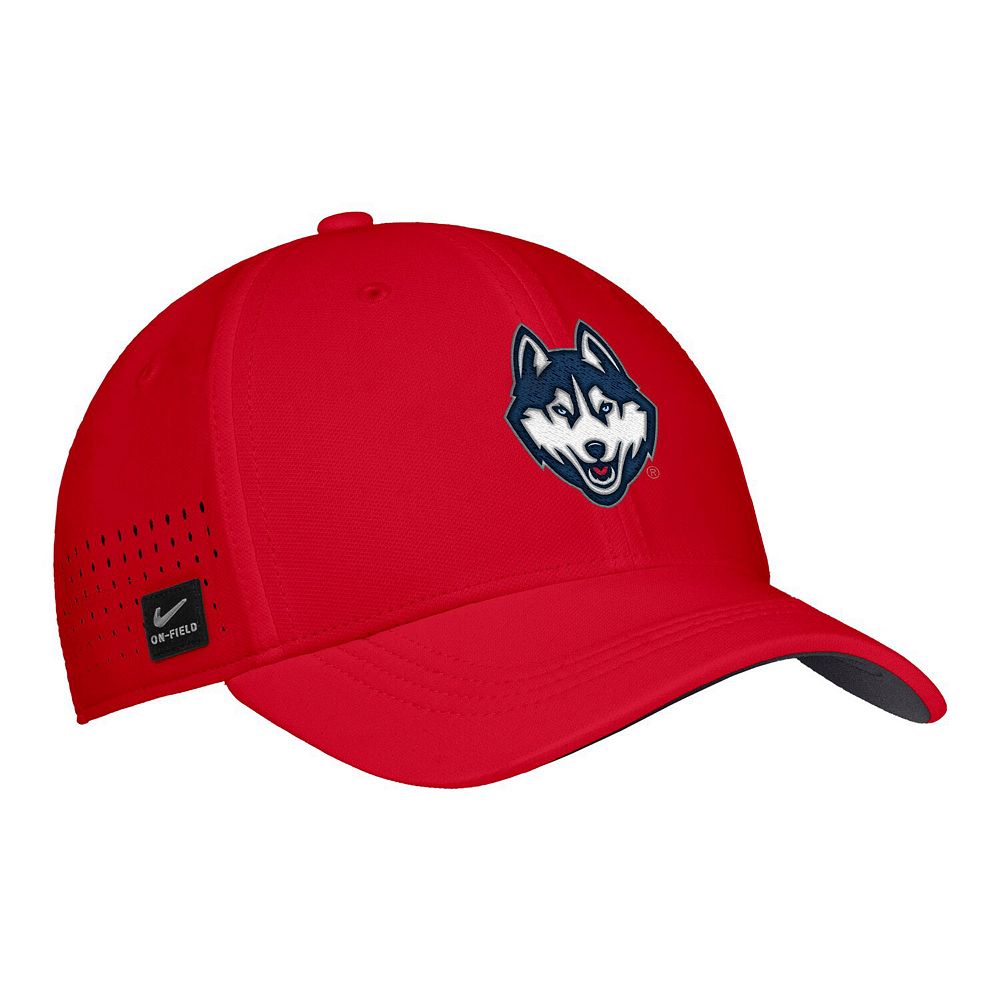 Men's Nike Red UConn Huskies 2025 On-Field Performance Flex Hat