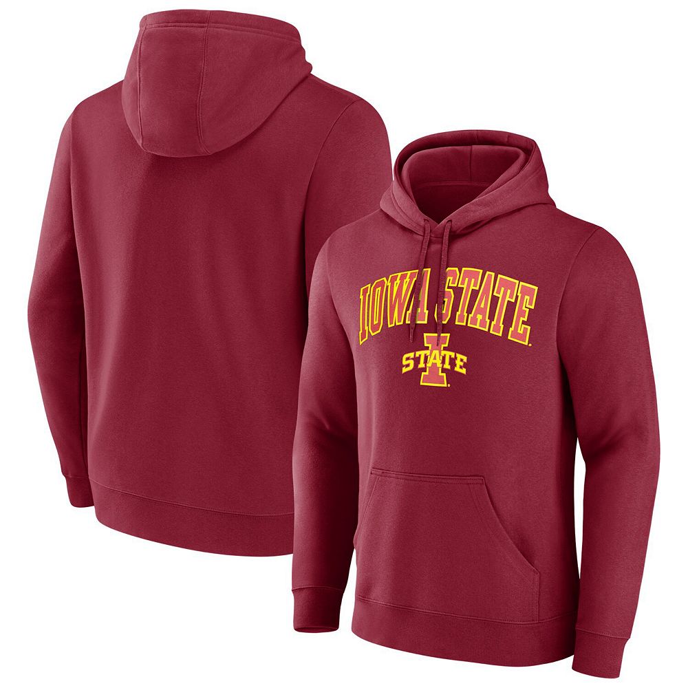 Men's Cardinal Iowa State Cyclones Fleece Pullover Hoodie