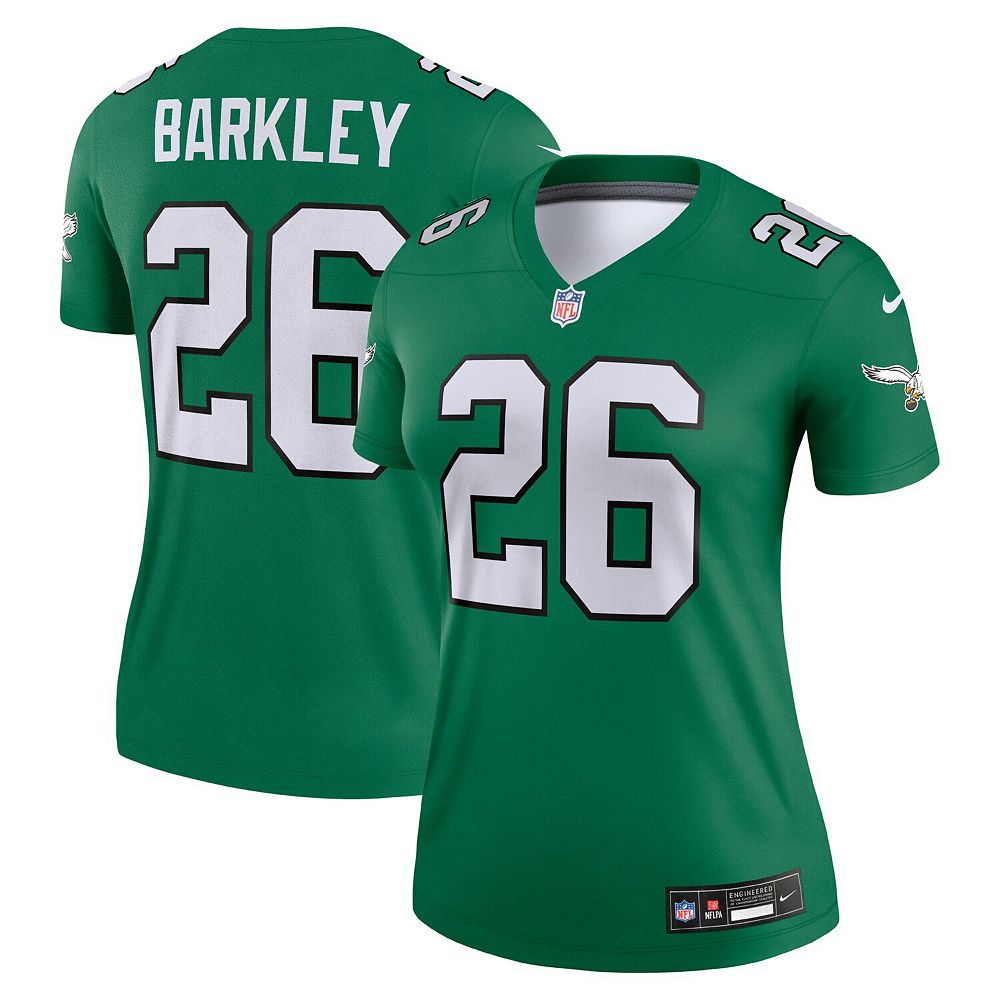 Women's Nike Saquon Barkley Kelly Green Philadelphia Eagles Legend Player Performance Top