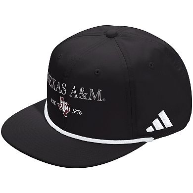 Unisex adidas Black Texas A&M Aggies Seasonal Rope Adjustable Hat