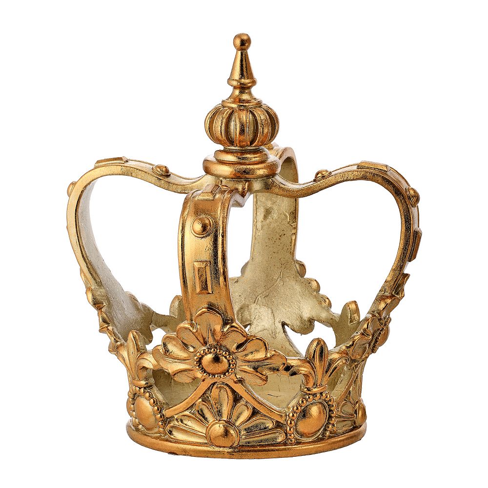 11" Resin Royal Court Crown Elegant Christmas Decoration