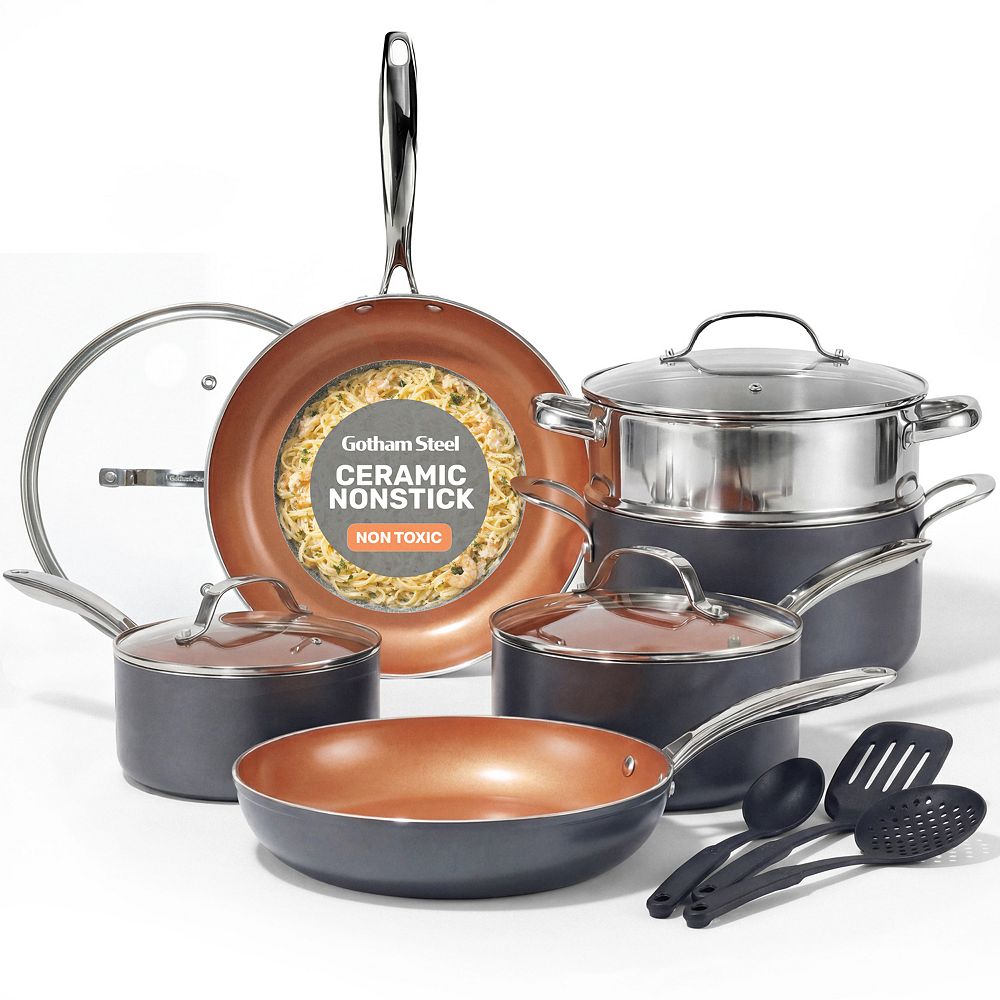 Gotham Steel 15-pc. Nonstick Cookware Set with Utensils