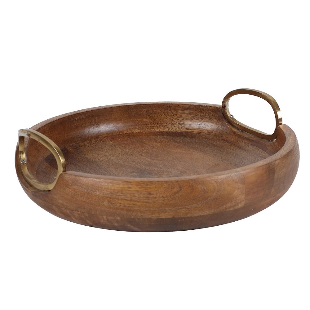 Everyday Decor Modern Mixed Material Decorative Bowl Table Decor