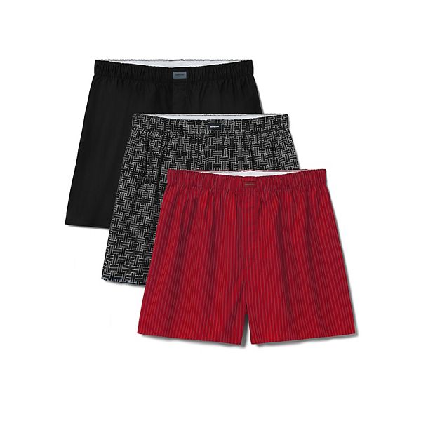 Men's Tommy John 3-Pack Woven Boxers Set