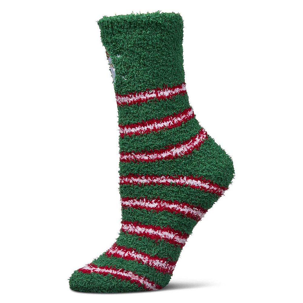 Women's Ho Ho Santa Mistle Toes Cozy Crew Socks