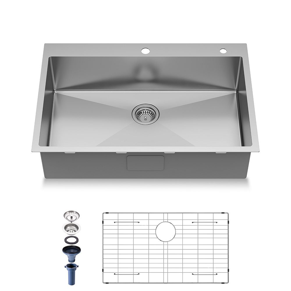 Stainless Steel Rectangular Vessel kitchen Sink