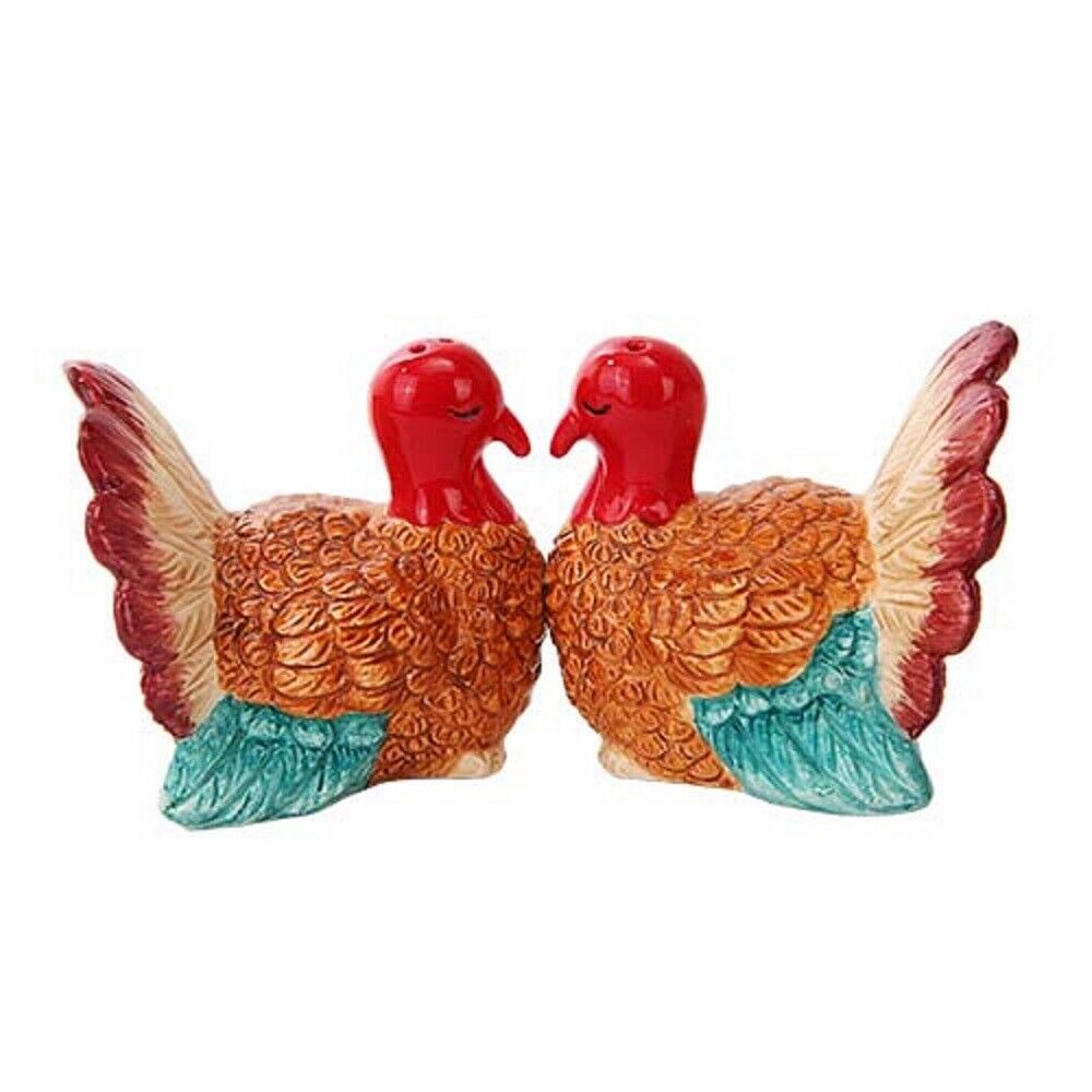 Turkey Magnetic Ceramic Salt & Pepper Shakers