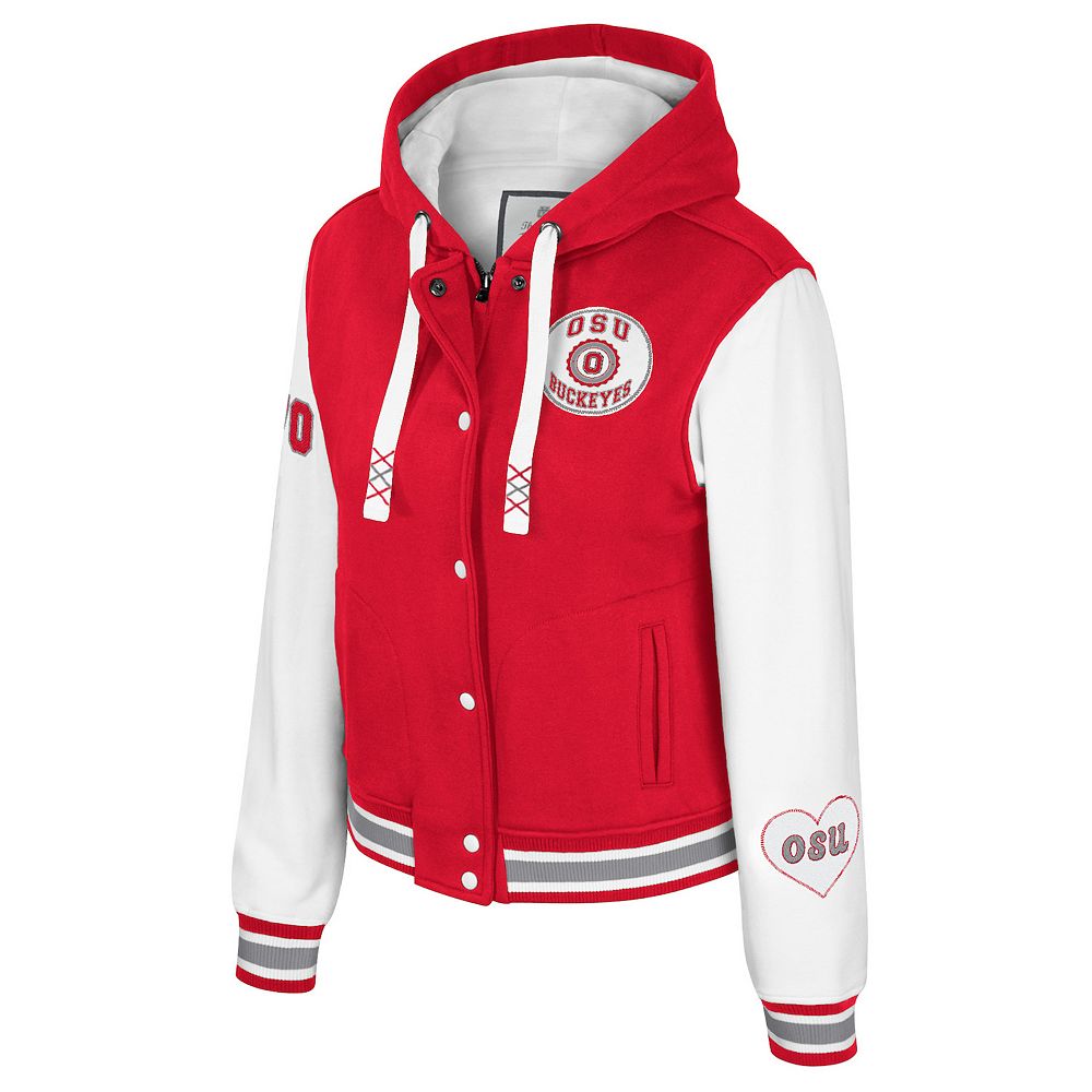 Women's Ohio State Buckeyes Bedford Falls Letterman Jacket