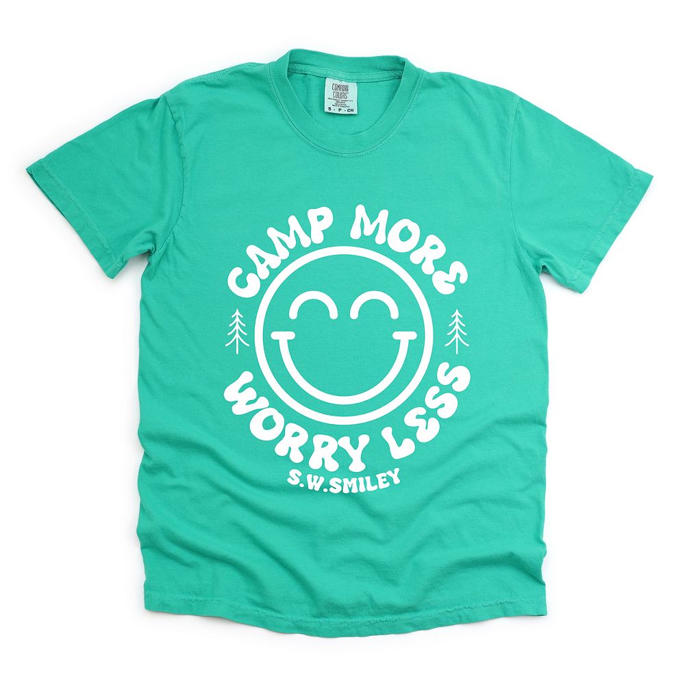 Simply Sage Market S.W.Smiley Camp More Worry Less Smiley Face Garment ...