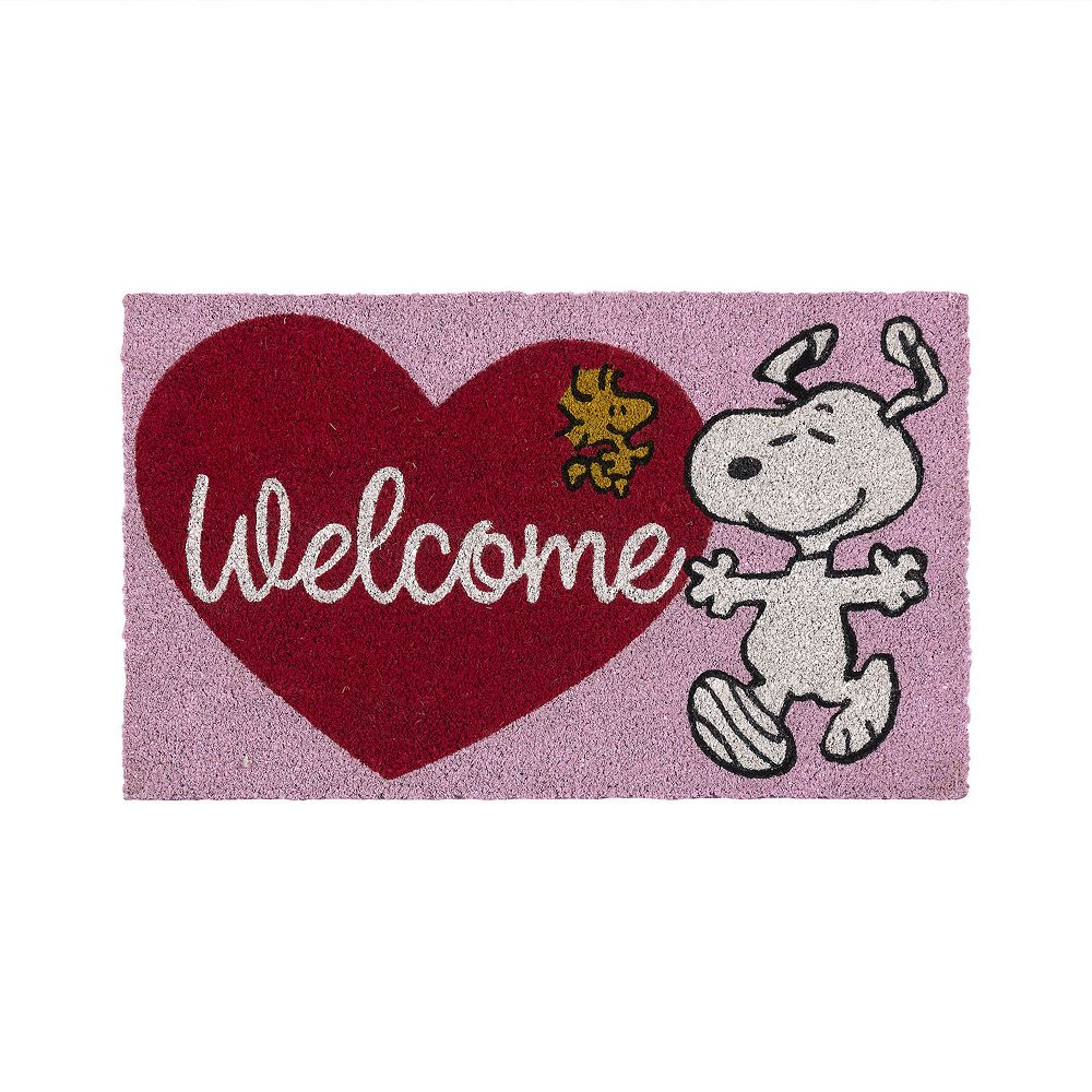 Peanuts Snoopy Hearts Coir Door Mat