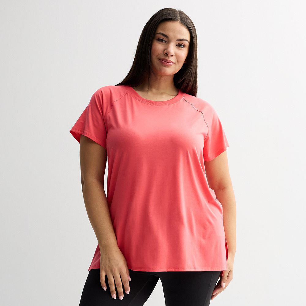 Plus Size Tek Gear® Essential Short Sleeve Tunic Tee