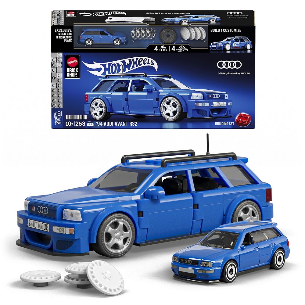 Mega Bloks Mattel Brick Shop Hot Wheels '94 Audi Avant RS2 Building Toy ...