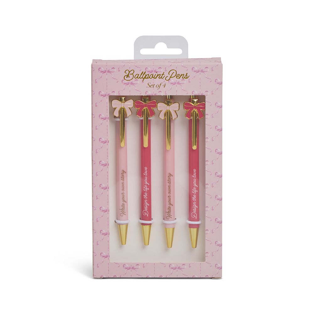 Scribble & Scribe 4-pc. Bows Ballpoint Pen Set