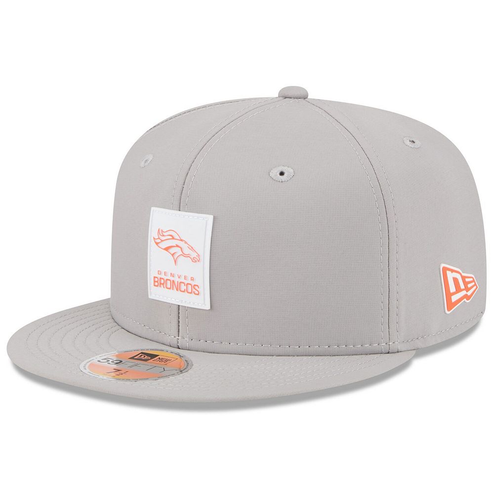 Men's New Era Gray Denver Broncos 2025 Sideline 59FIFTY Fitted Hat