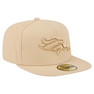 Men's New Era Light Beige Denver Broncos Color Pack A-Frame 59FIFTY ...