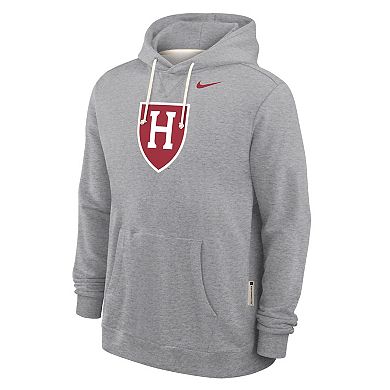 Men's Nike Gray Harvard Crimson 2025 Sideline Dri-FIT Hoodie