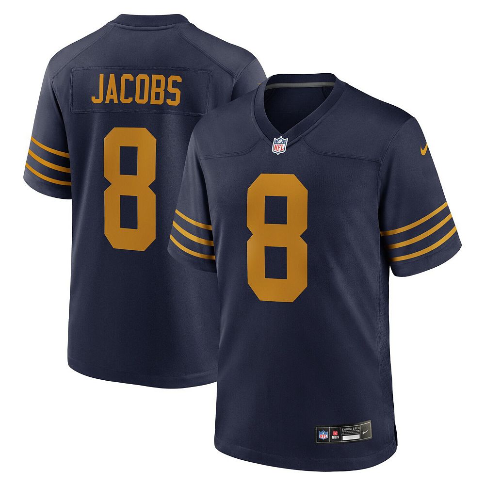 Men's Nike Josh Jacobs Navy Green Bay Packers The 1923 Classic Game Jersey