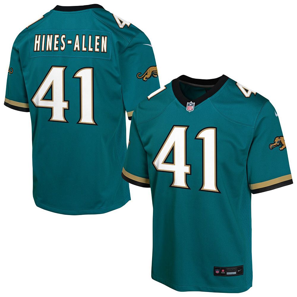 Youth Nike Josh Hines-Allen Teal Jacksonville Jaguars Alternate 2 ...