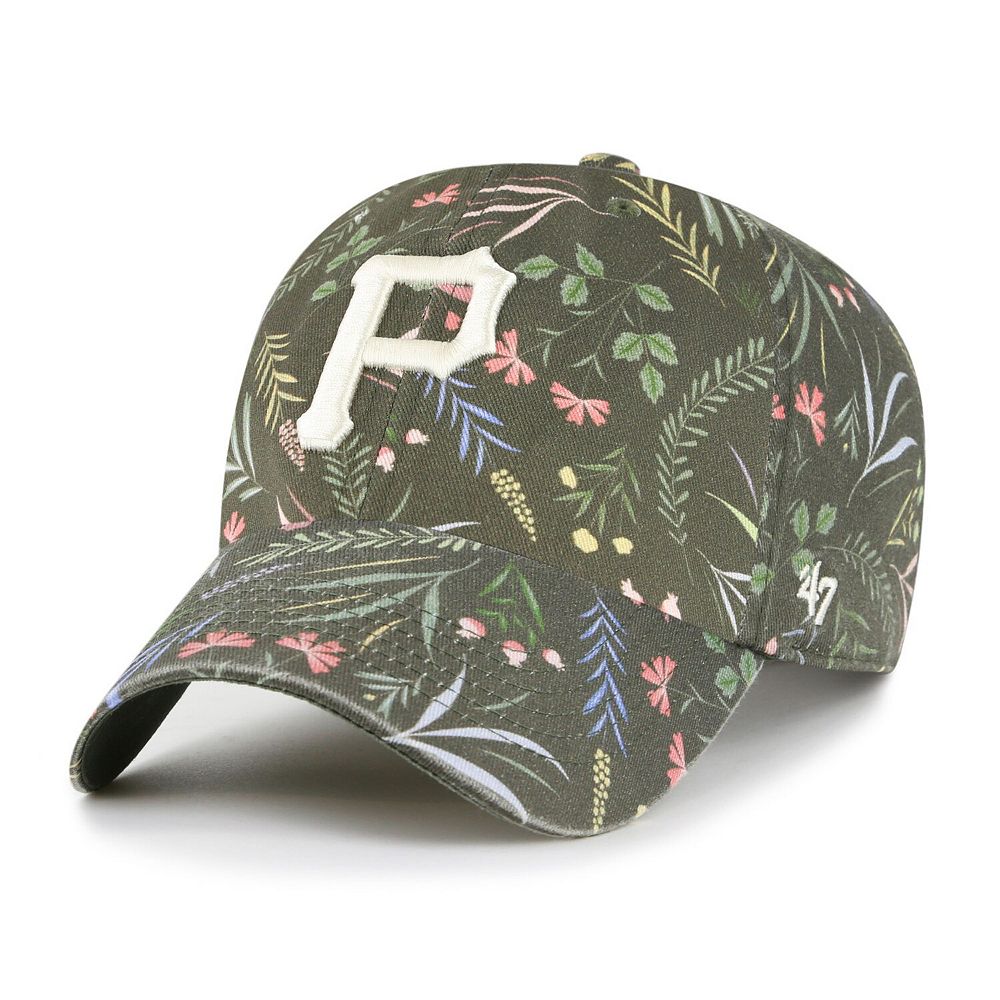 Women's '47 Olive Pittsburgh Pirates Moss Verbena Clean Up Adjustable Hat
