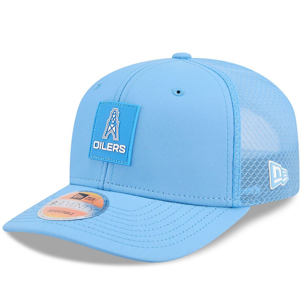 Men's New Era Light Blue Houston Oilers 2025 Sideline Gridiron Classics ...