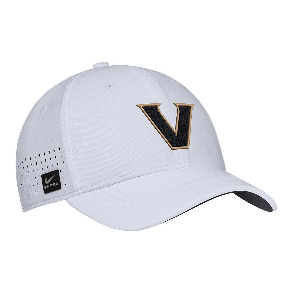 Men's Nike White Vanderbilt Commodores 2025 On-Field Performance Flex Hat
