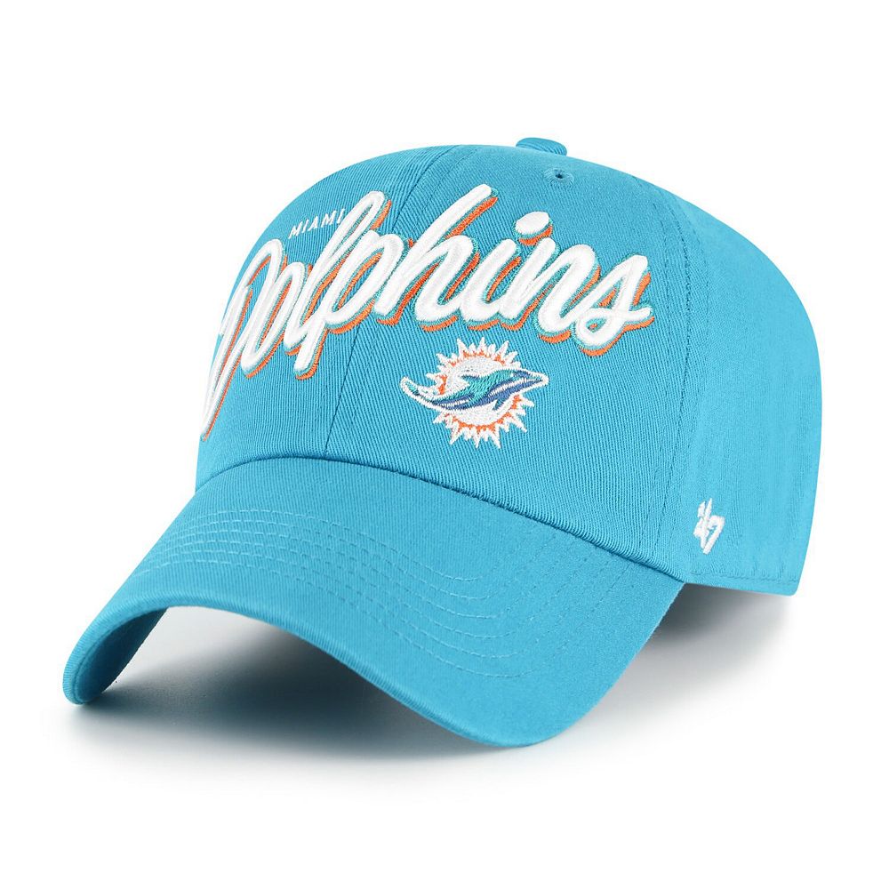 Women's '47 Aqua Miami Dolphins Ariana Clean Up Adjustable Hat