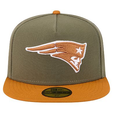 Men's New Era Olive/Brown New England Patriots Color Pack A-Frame ...