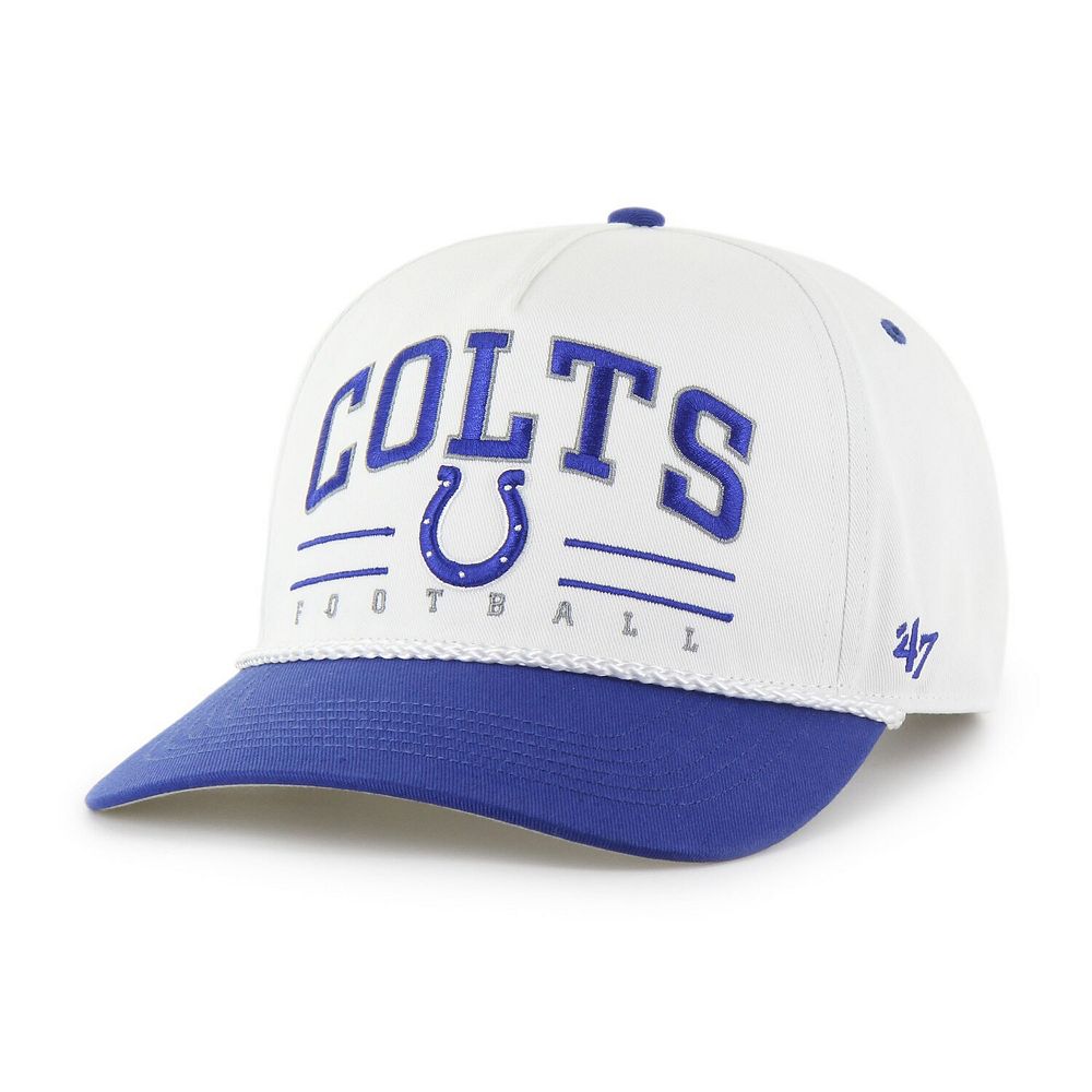Men's '47 White/Royal Indianapolis Colts Roscoe Two-Toned Hitch ...