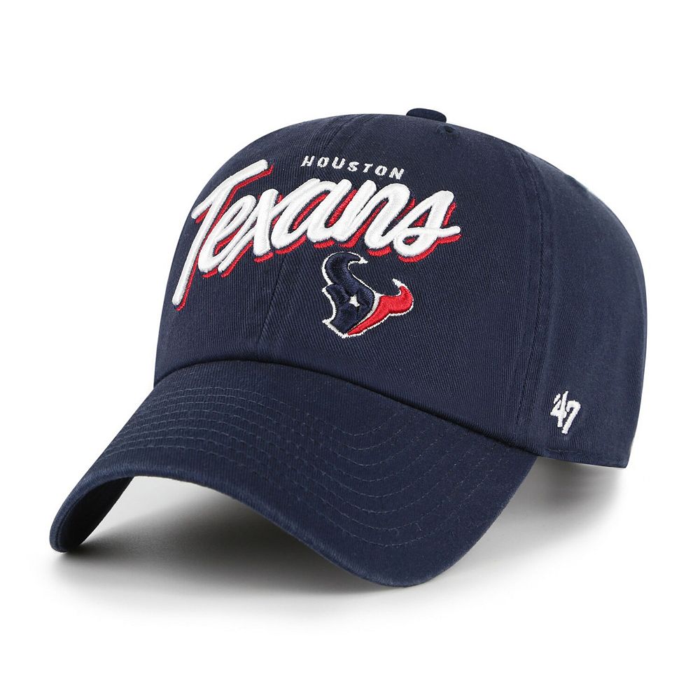 Women's '47 Navy Houston Texans Ariana Clean Up Adjustable Hat