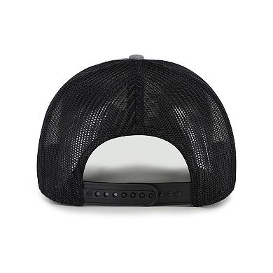 Men's '47 Heather Charcoal Miami Dolphins Carbon Rope Trucker ...