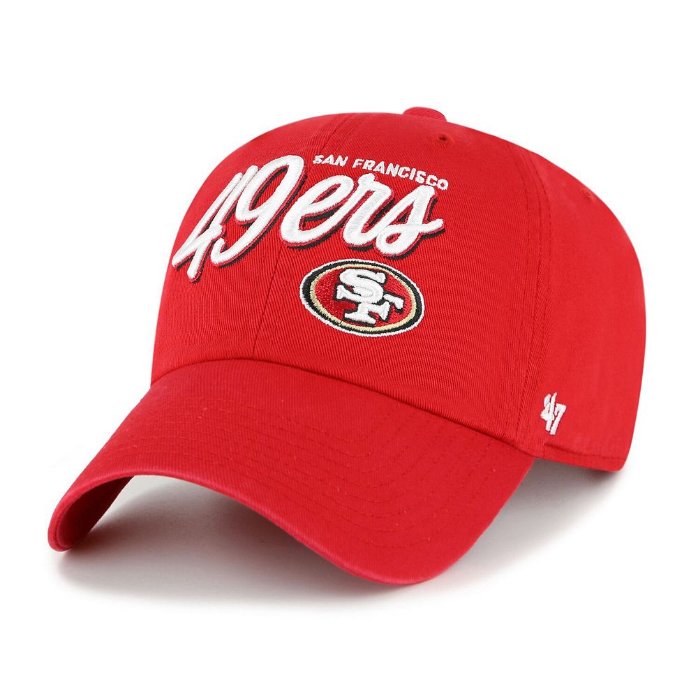 Women's '47 Scarlet San Francisco 49ers Ariana Clean Up Adjustable Hat