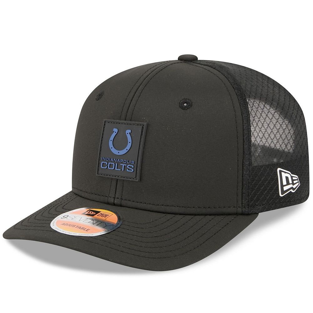 Men's New Era Black Indianapolis Colts 2025 Sideline 9SEVENTY Trucker ...
