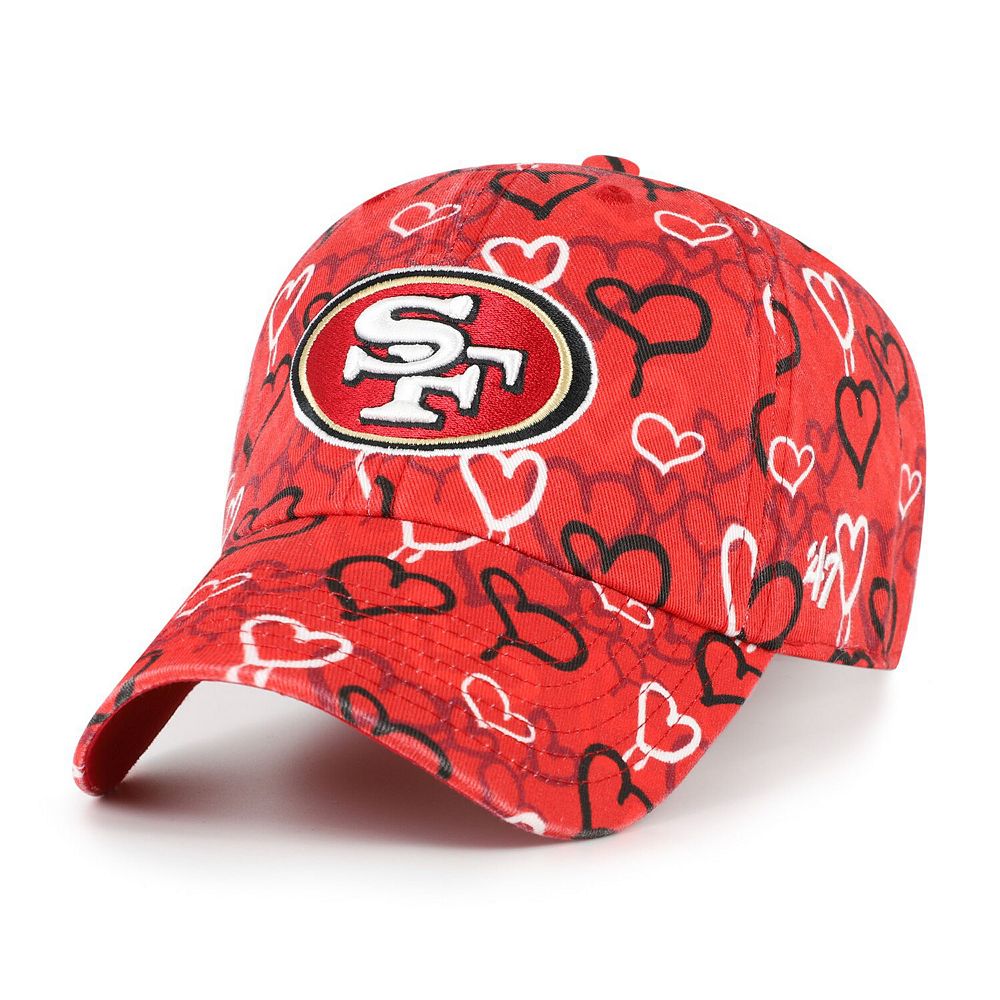 Girls Youth '47 Scarlet San Francisco 49ers Mural Clean Up Adjustable Hat