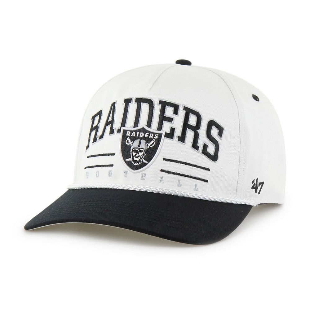 Men's '47 White/Black Las Vegas Raiders Roscoe Two-Toned Hitch ...