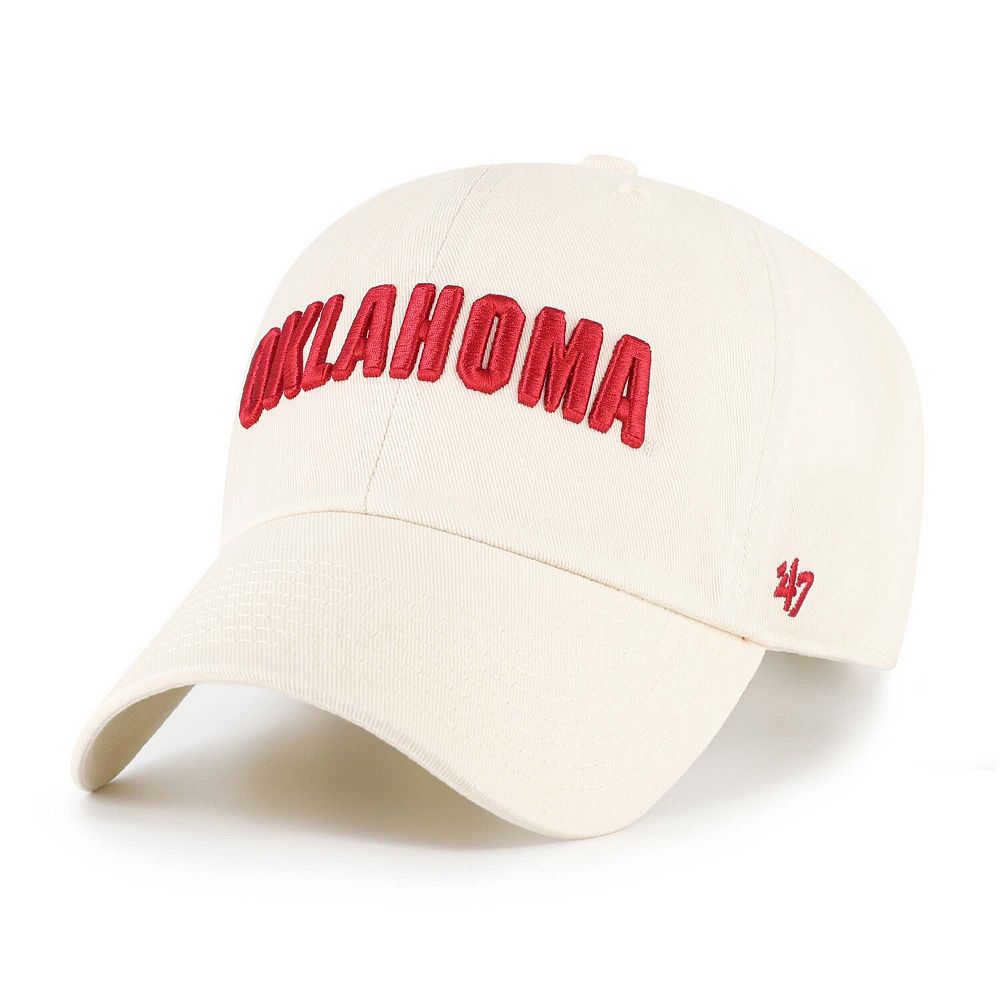Men's '47 Sand Oklahoma Sooners Vault Clean Up Adjustable Hat